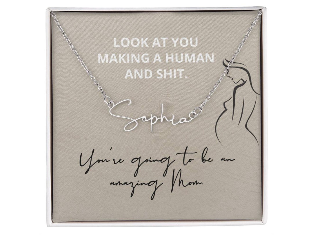 First Mothers Day Necklace Best Friend From Mom/dad,1st Time Mum,kids ...