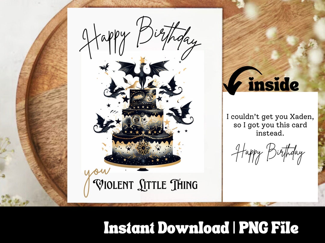 Fourth Wing Birthday Card for Friend, Digital Download Svg Png,bff Bday ...