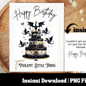Fourth Wing Birthday Card for Friend, Digital Download Svg Png,bff Bday ...