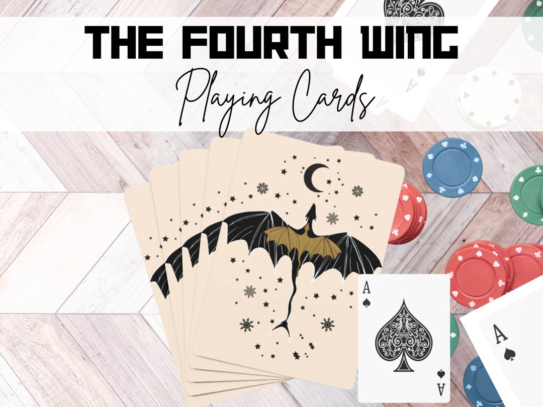 The Fourth Wing Gifts, 4th Wing Playing Cards, Gamenight Gifts, Gifts ...