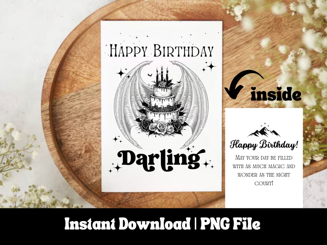 Acotar Birthday Card for Friend, Digital Download Svg Png,bff Bday Gift ...