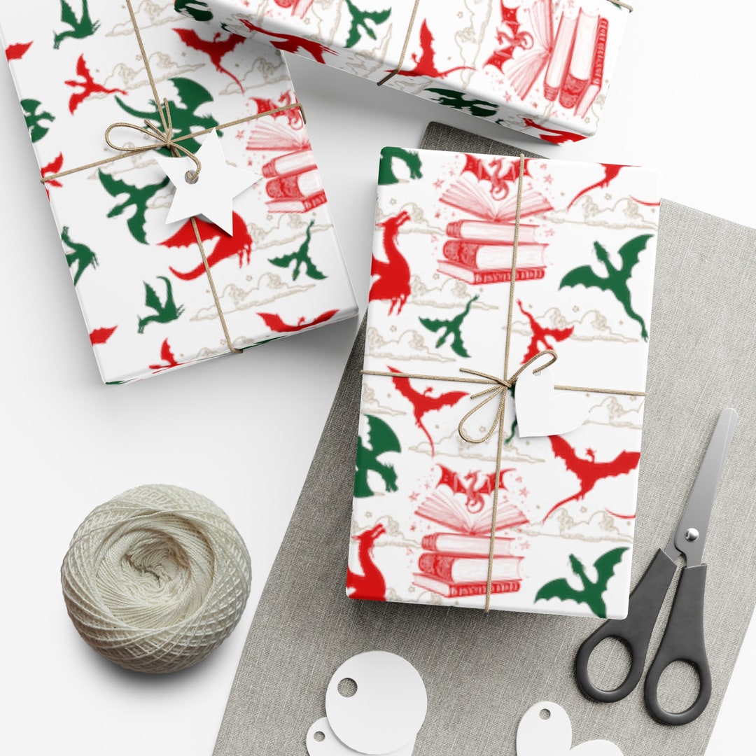 Fantasy Dragon Wrapping Paper Fourth Wing Wrapping Paper 4th - Etsy