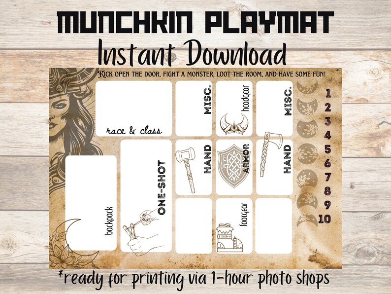 Munchkin Playmat, Steve Jackson Munchkin Game Personalized Playing Mat ...