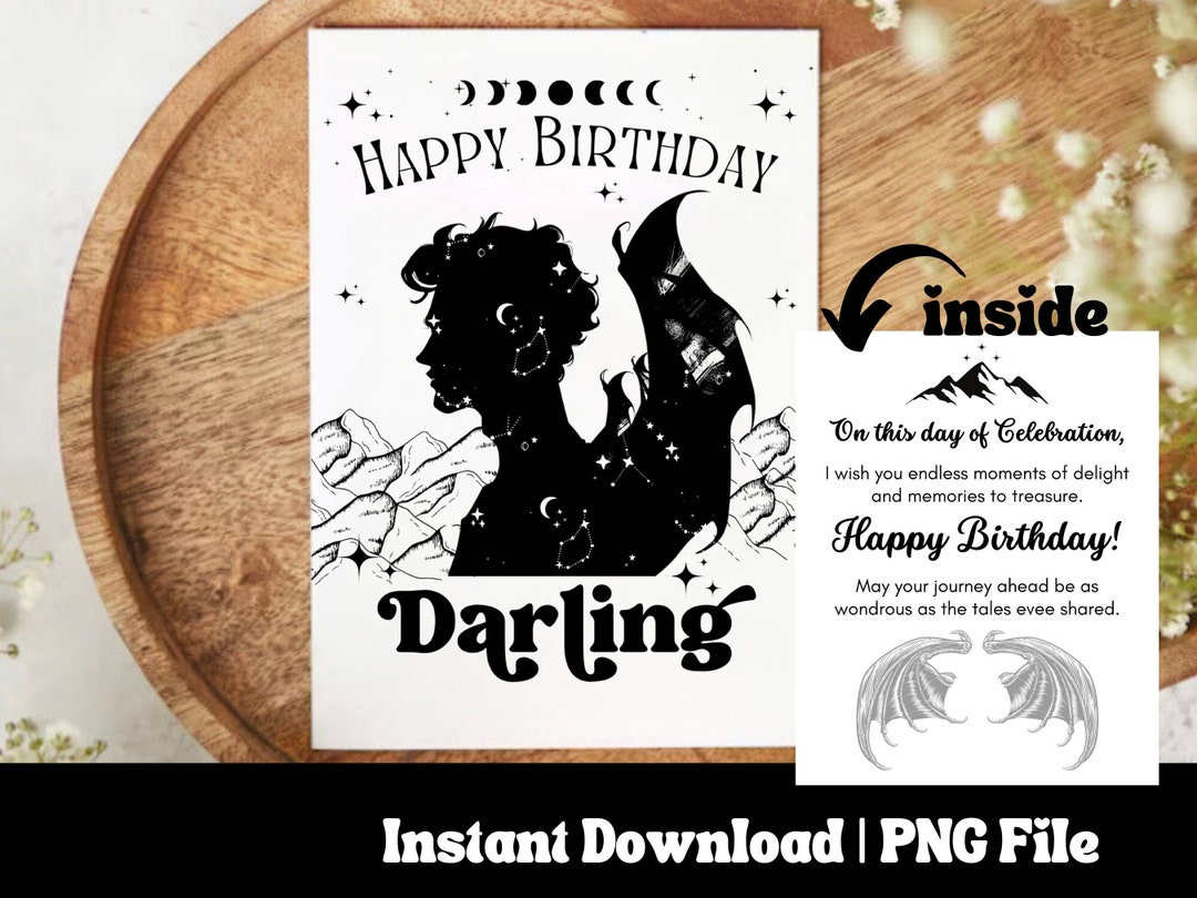 Acotar Birthday Card for Friend, Digital Download Svg Png,bff Bday Gift ...