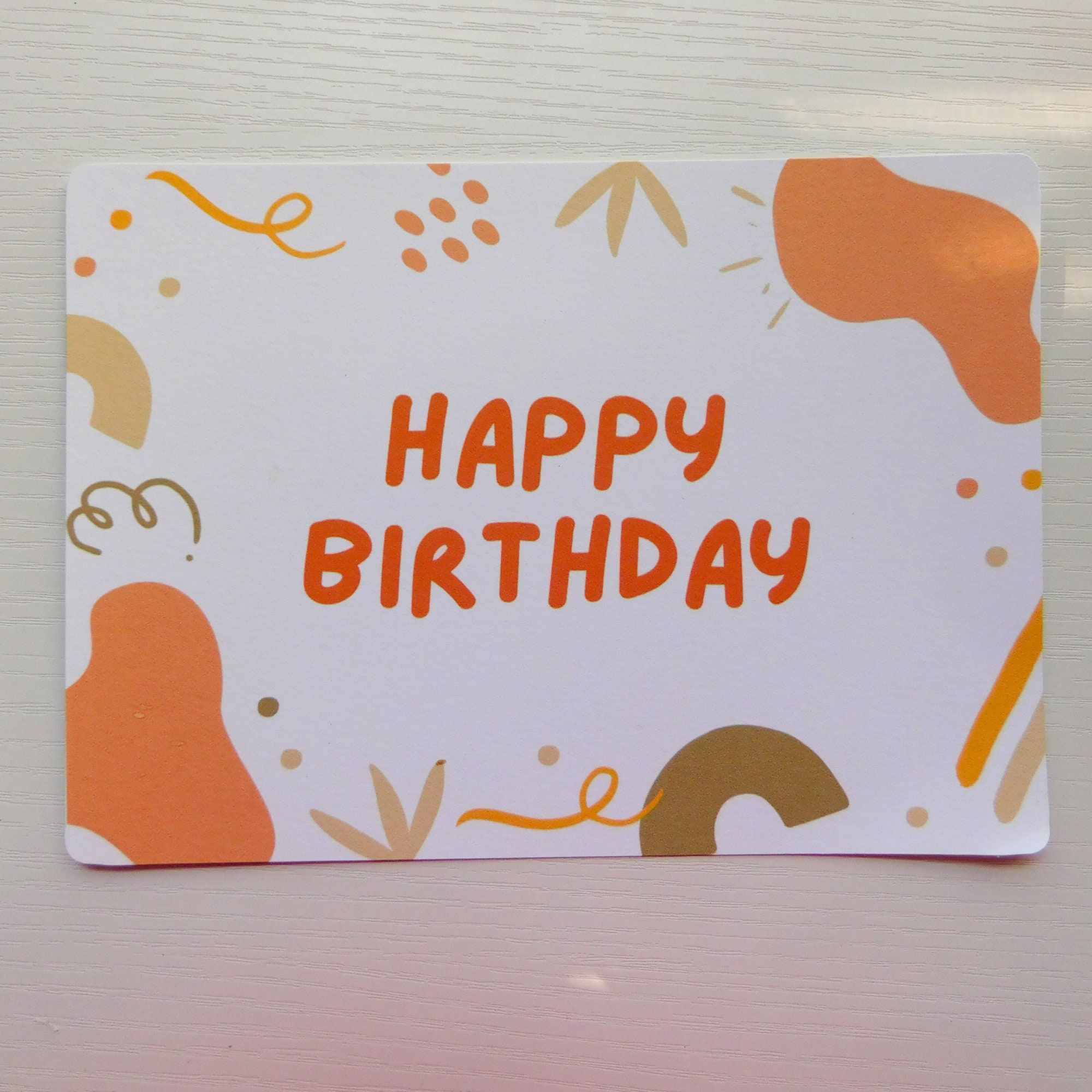 BOHO Happy Birthday Card and Sticker Sheet Set| Cards, Blank Cards ...