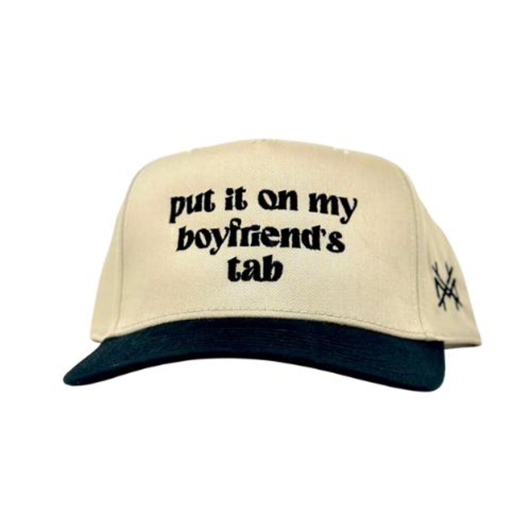 Mad Hatter Put It on My Boyfriends Tab Funny Snapback Trucker Hat for ...
