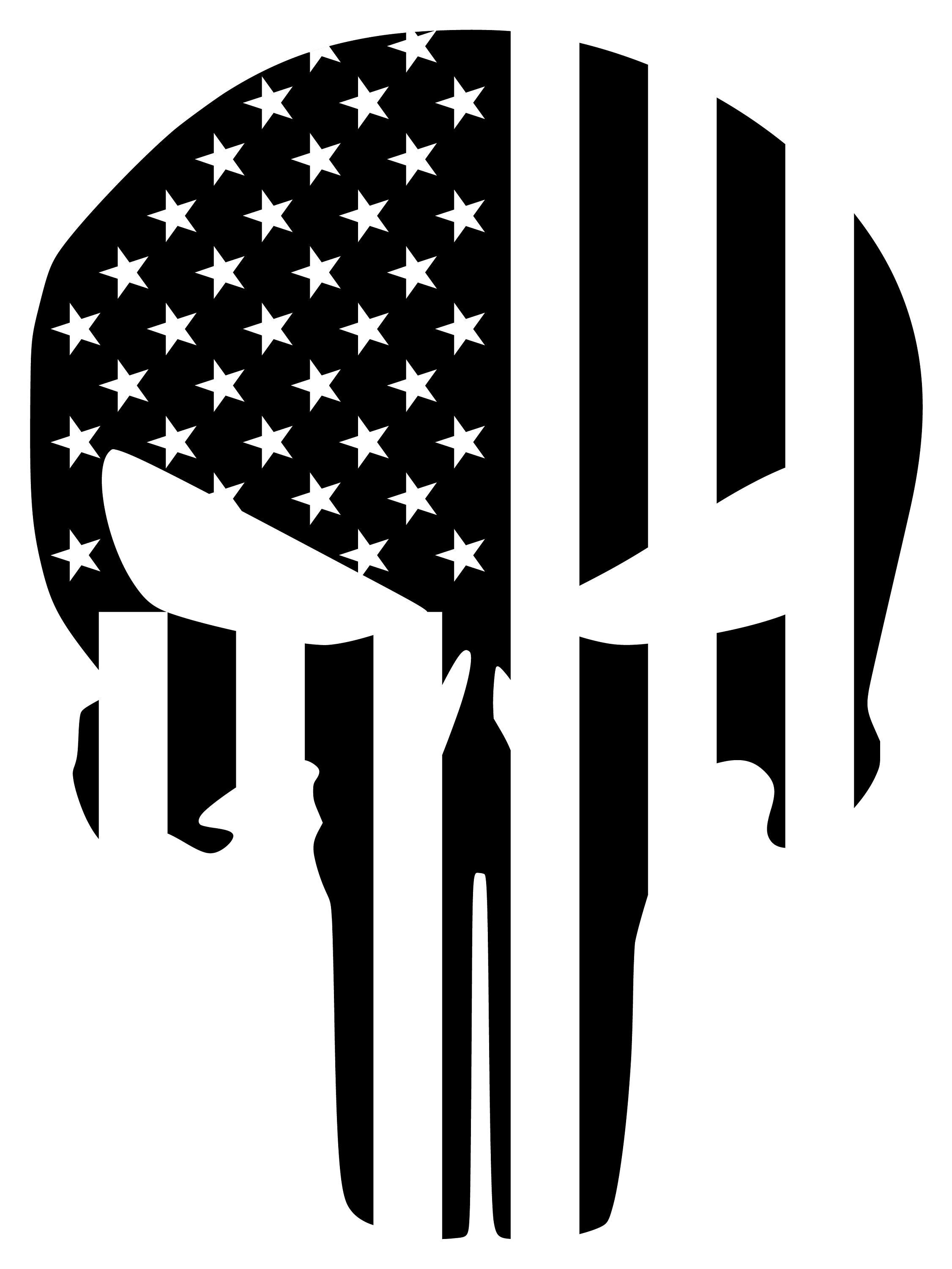 Punisher Flag Vinyl Decal - Etsy