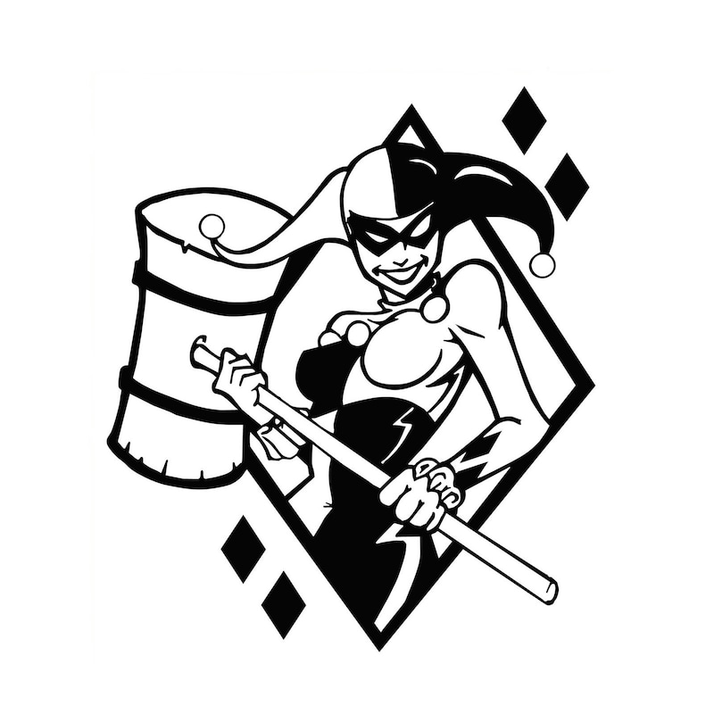 Harley Quin Paper - Etsy