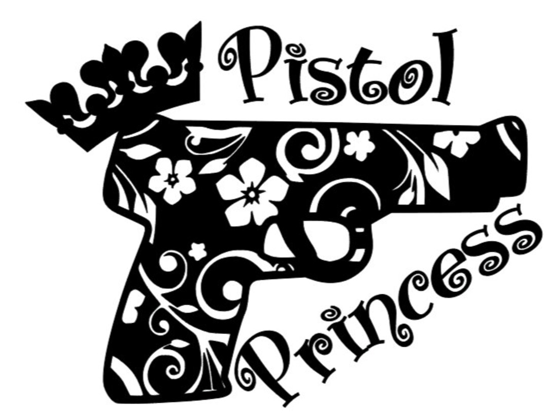 Pistol Princess Vinyl Decal - Etsy