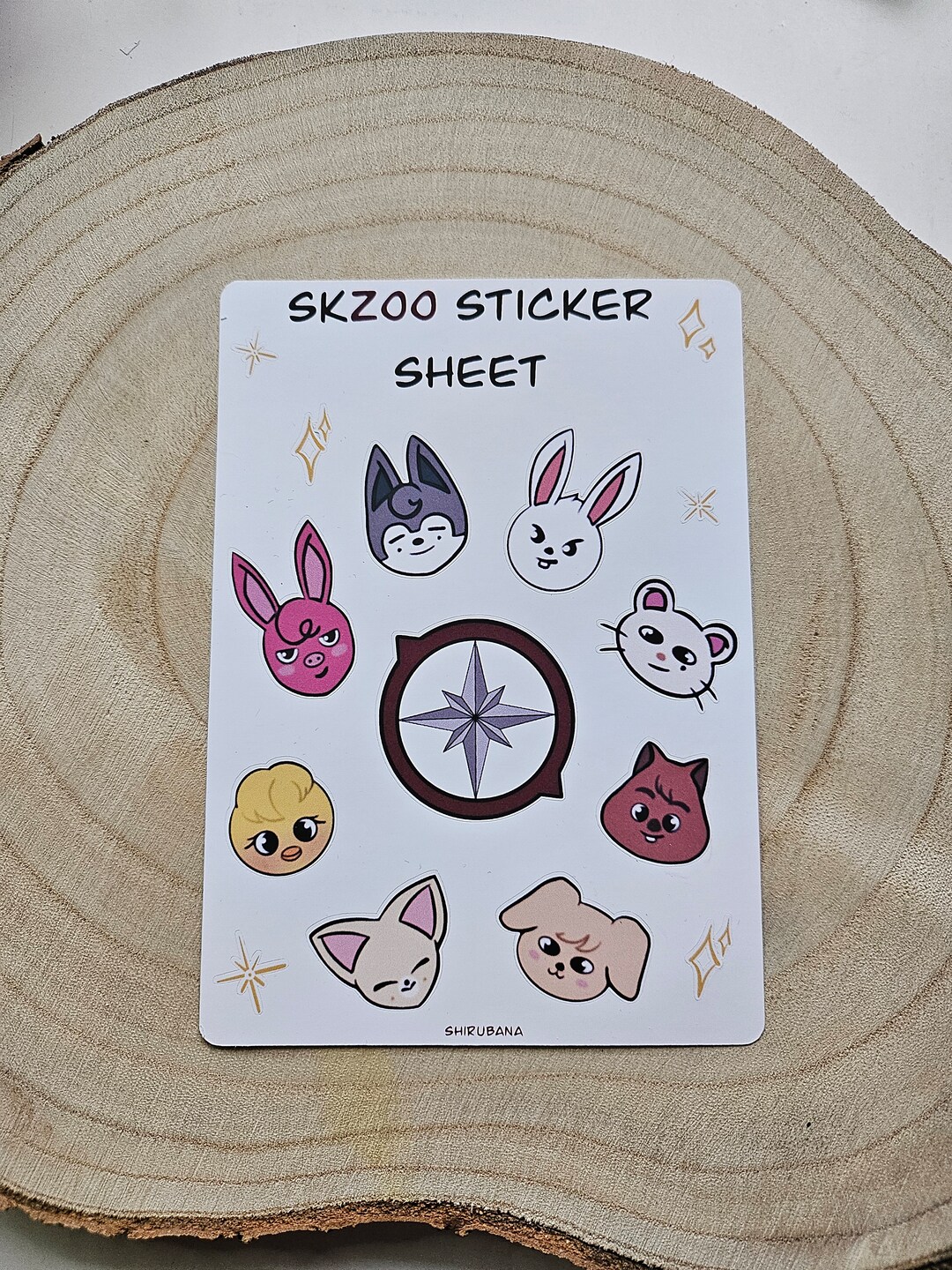 Skzoo Compass Sticker Sheet Matt Stray Kids - Etsy