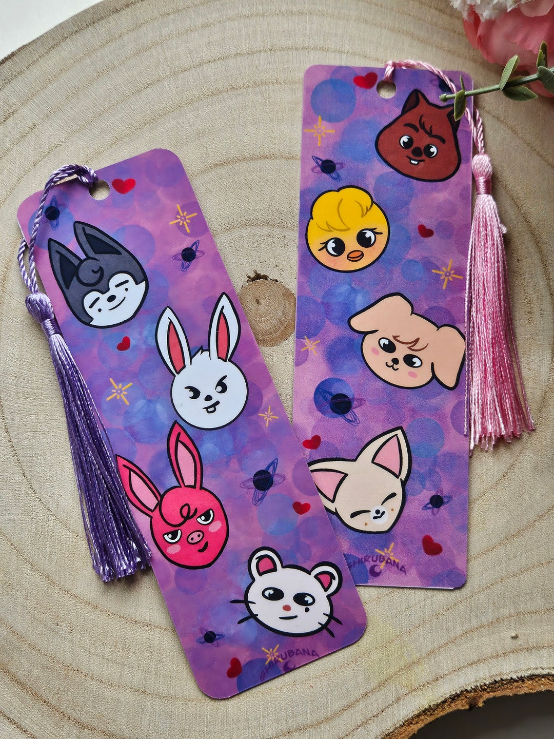 Skzoo Straykids Bookmark Purple - Etsy