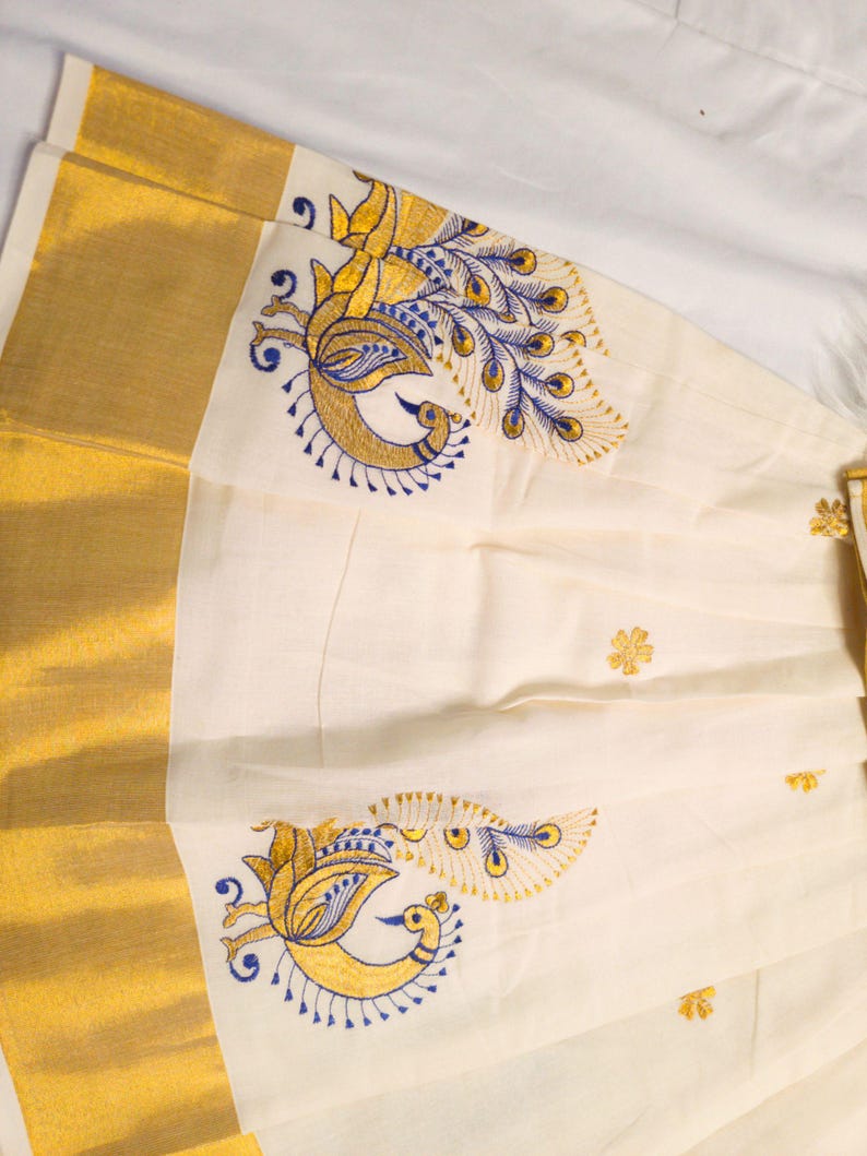 Kerala Pattu Pavada: Silk Skirt & Blouse - Kids Indian Ethnic Wear - Etsy
