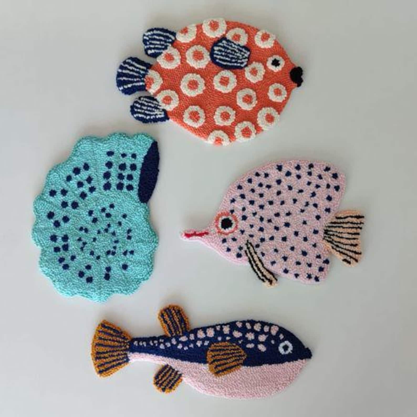 Punch Needle Ocean Theme Wall Hangings: ( Tax,duty Paid/ddp USA ) - Etsy