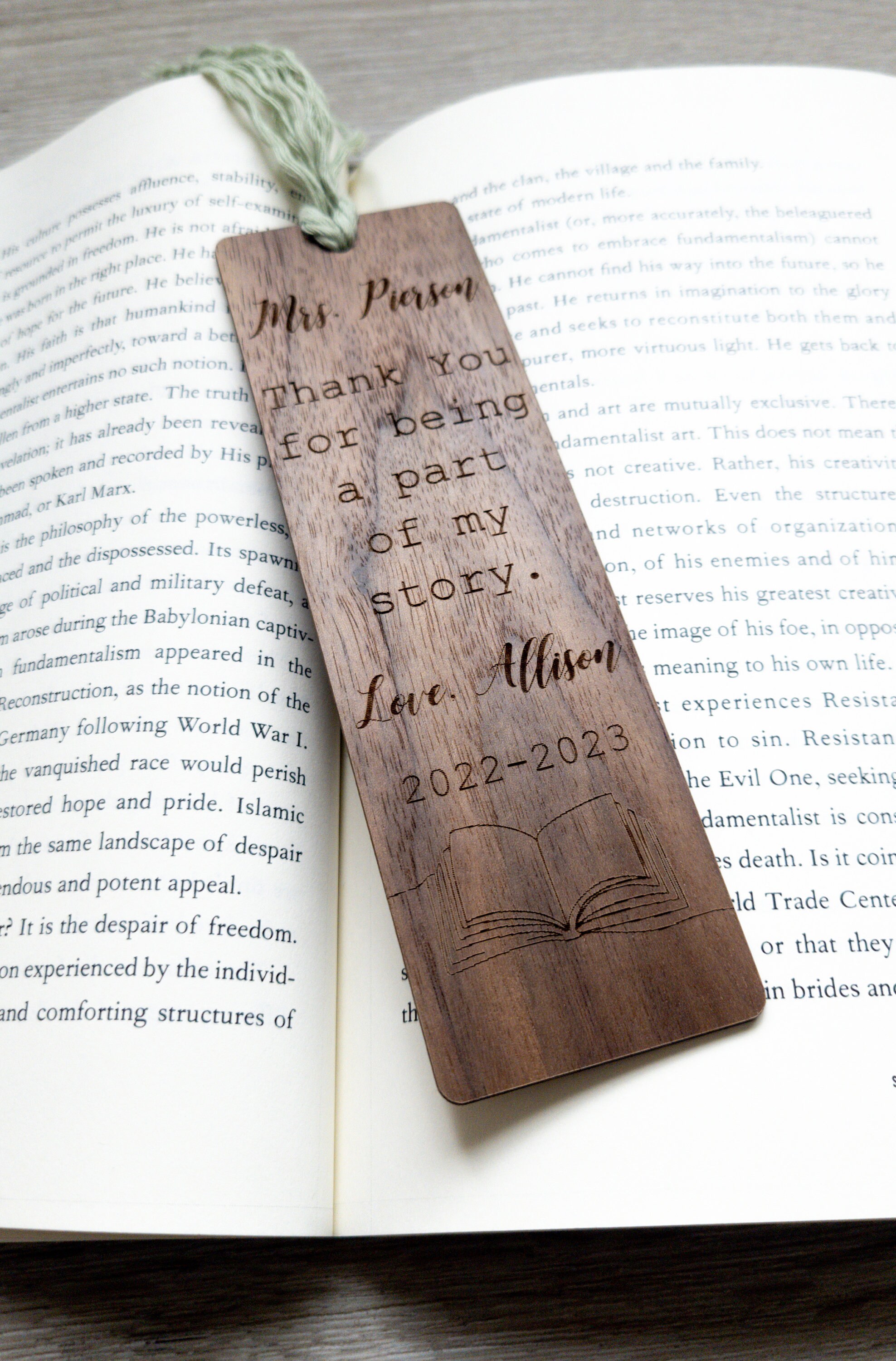 Personalized Teacher Bookmarks | Personalized Gift for Teacher ...