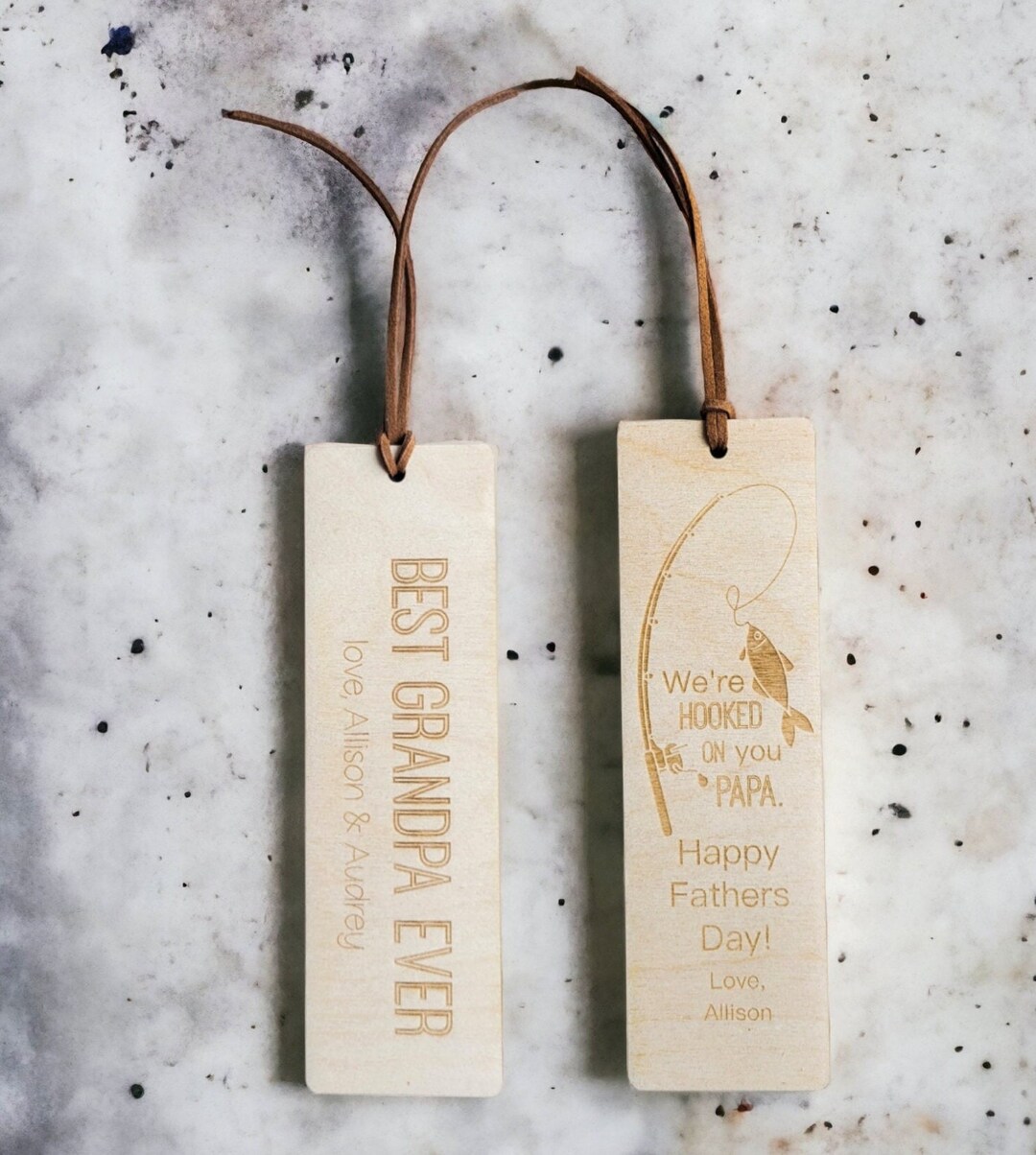 Personalized Fathers Day Bookmarks | Personalized Gift for Grandpa ...