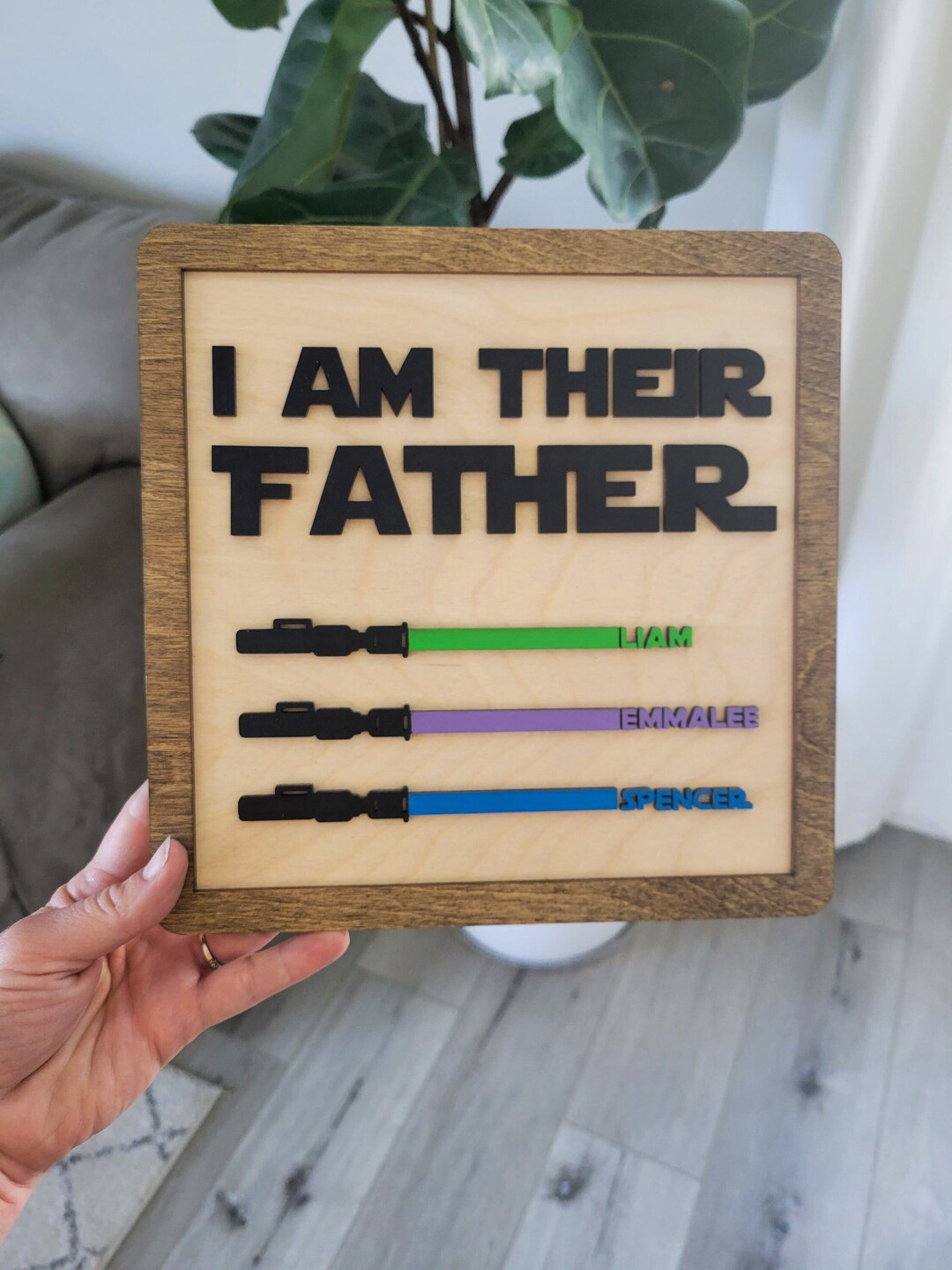 I Am Their Father Sign | Personalized Plaque | Fathers Day Gift ...