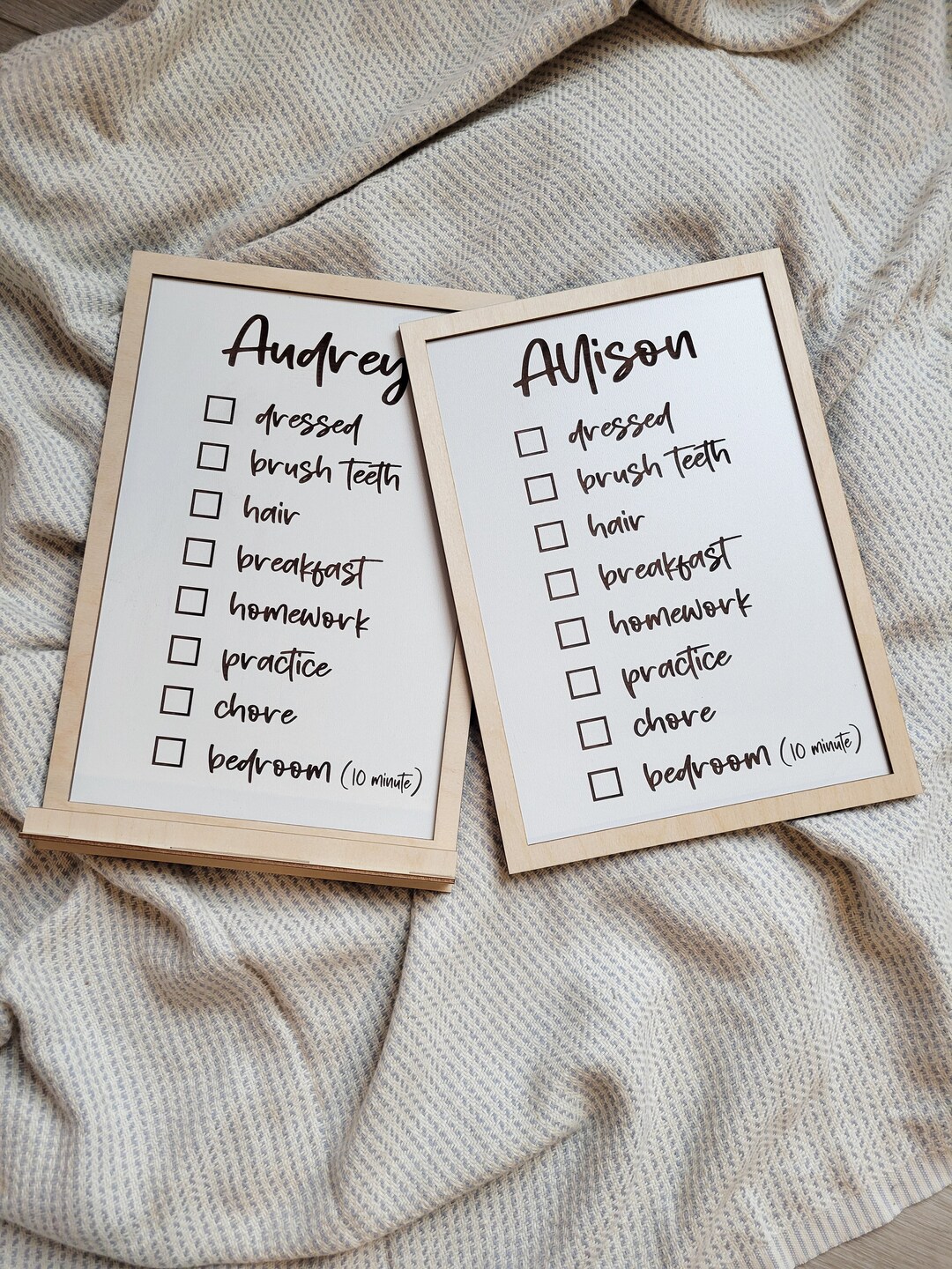 Personalized Laser Engraved Chore Chart - Etsy