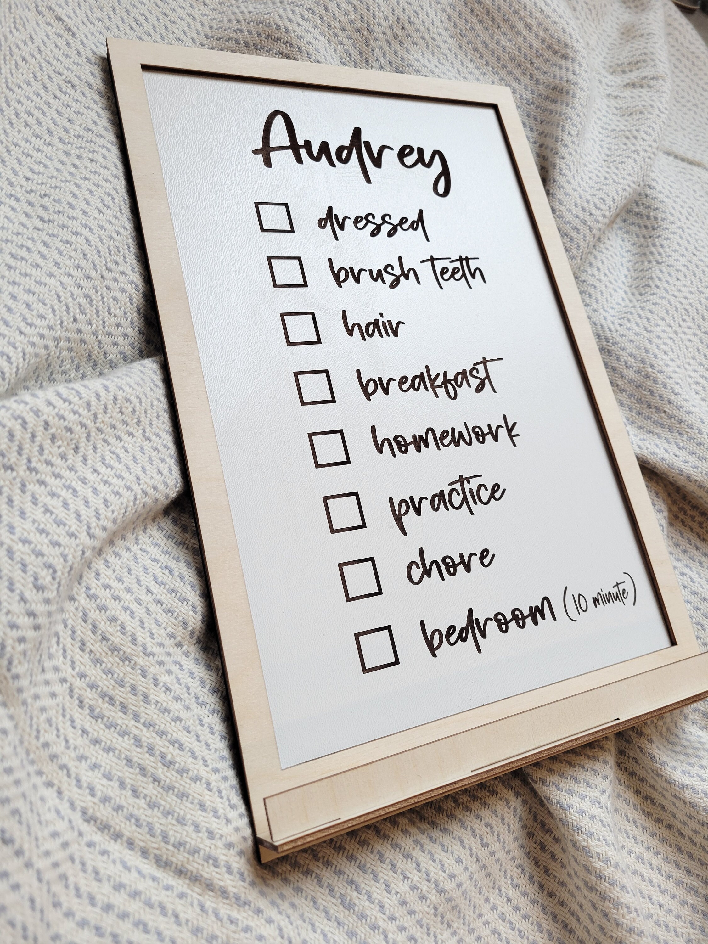 Personalized Laser Engraved Chore Chart - Etsy