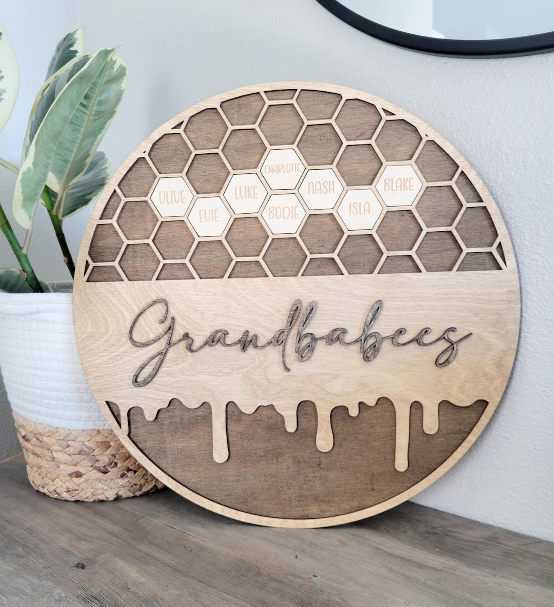 Grandbabees Sign | Family Hive | Family Tree Sign | Family Sign ...
