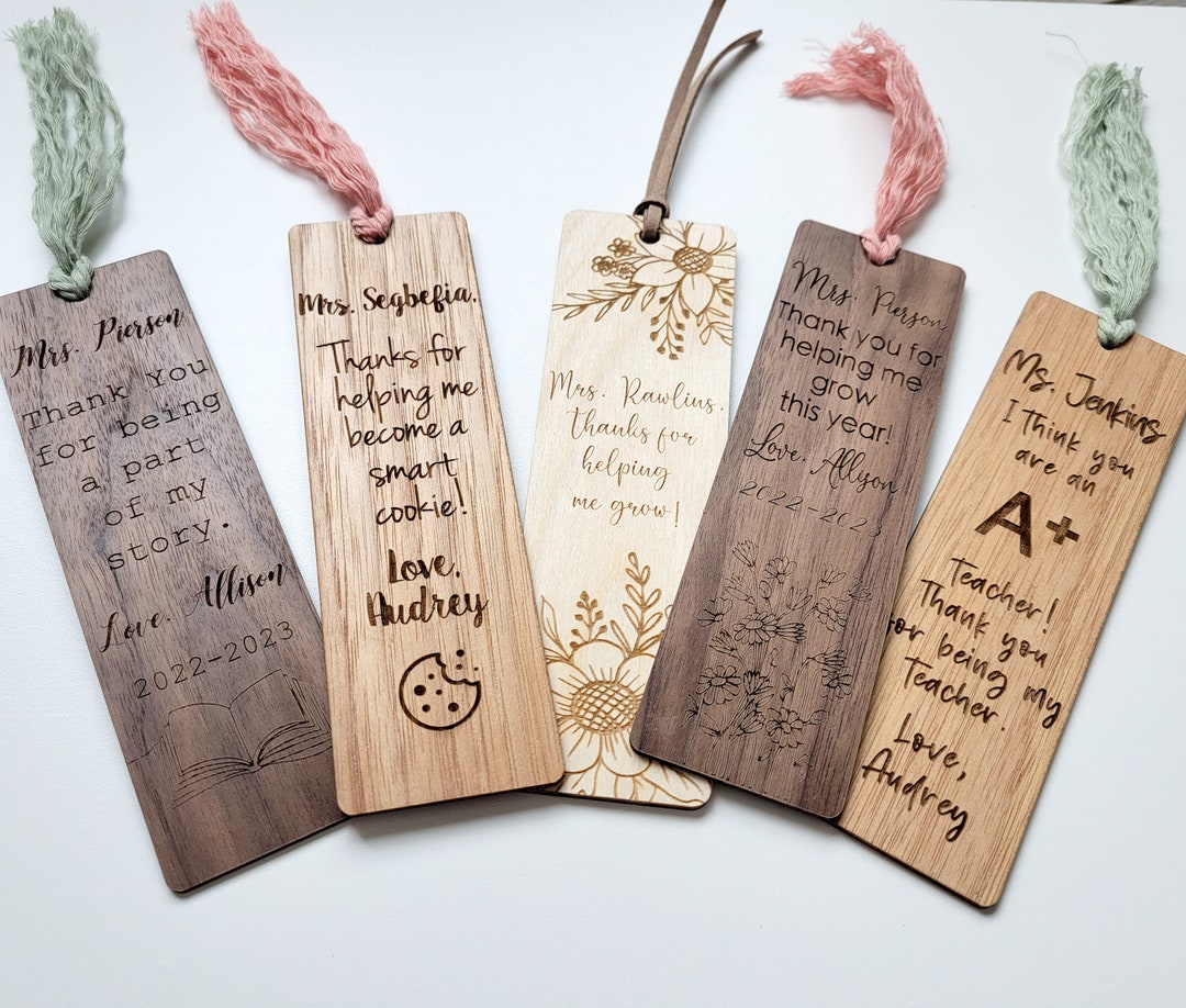 Personalized Teacher Bookmarks | Personalized Gift for Teacher ...