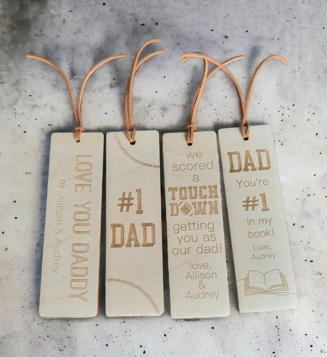 Personalized Fathers Day Bookmarks | Personalized Gift for Dad ...