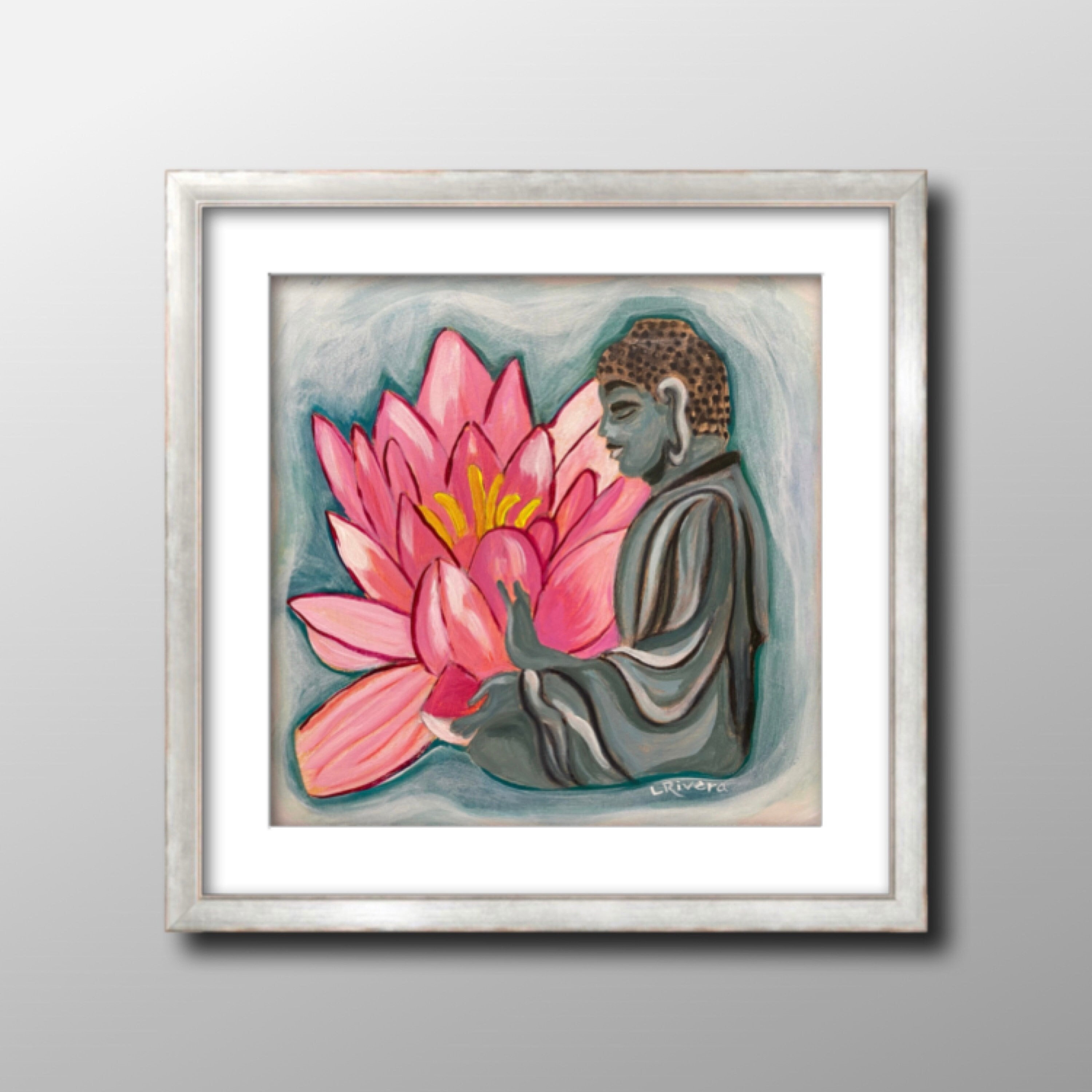 Buddha Lotus Flower Art