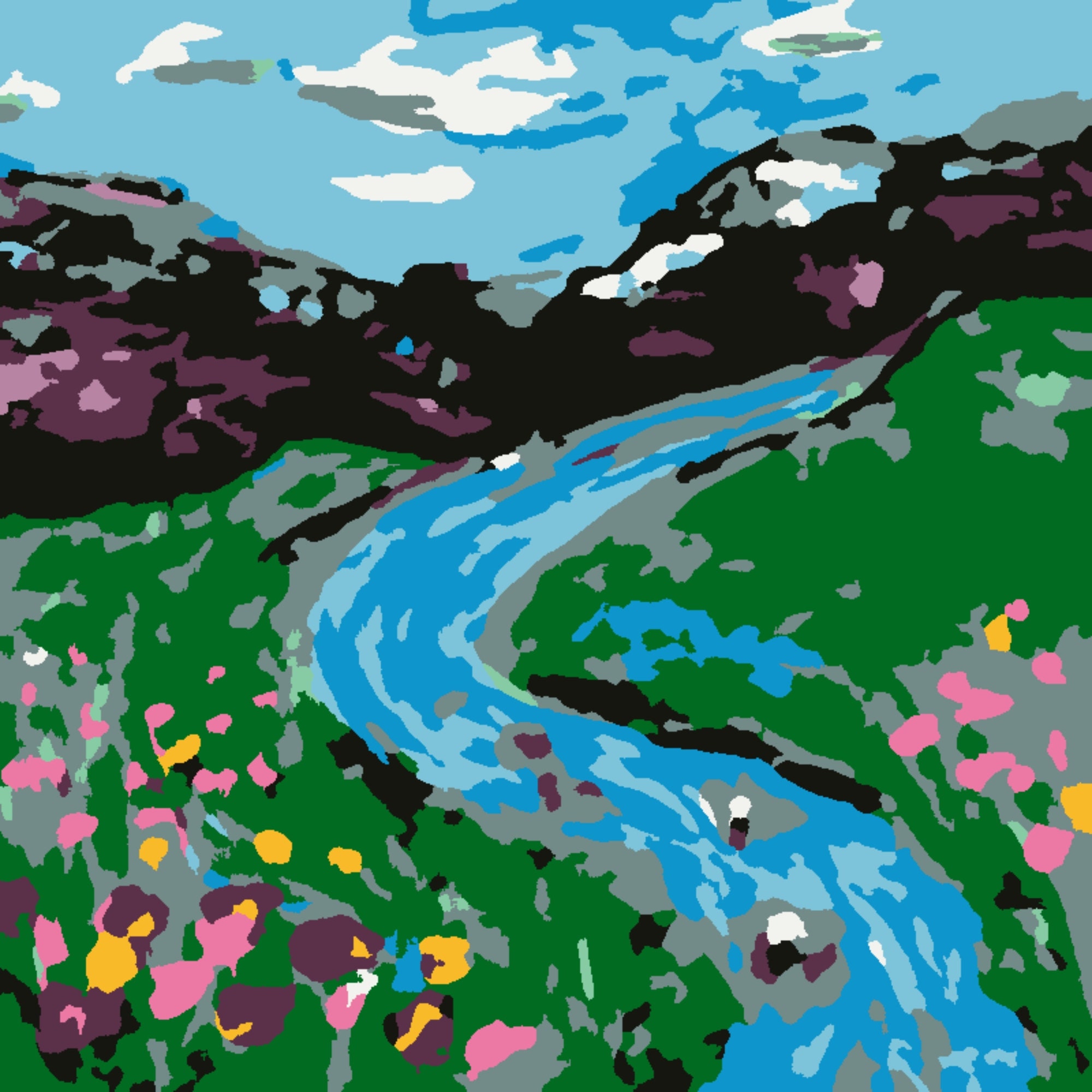 Adult Color by Number Flowers Color by Number Birds Color by Number ...