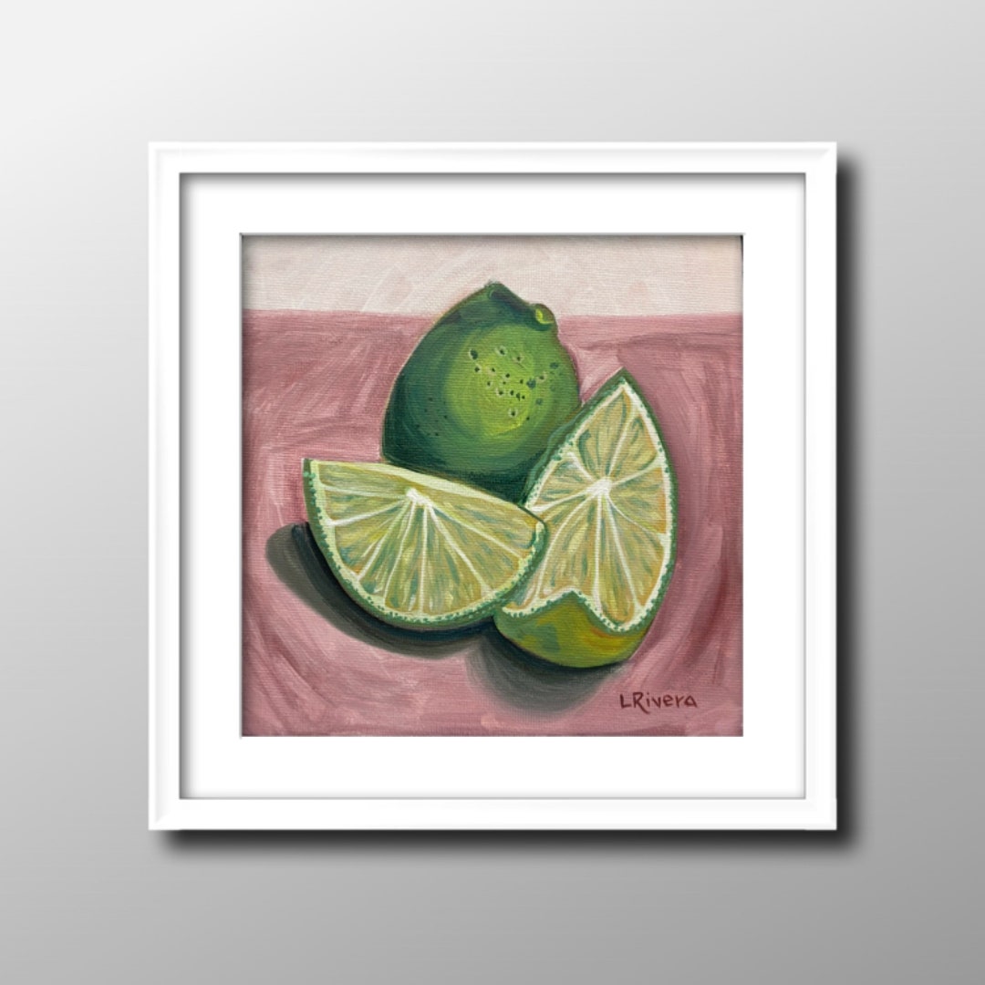 Lime Kitchen Wall Art Printable Lime Art Wall Decor 8x8 - Etsy