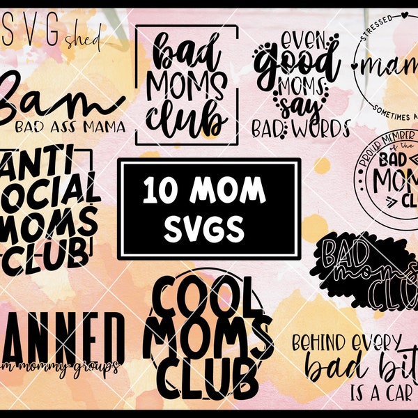Bad Mom Svg - Etsy