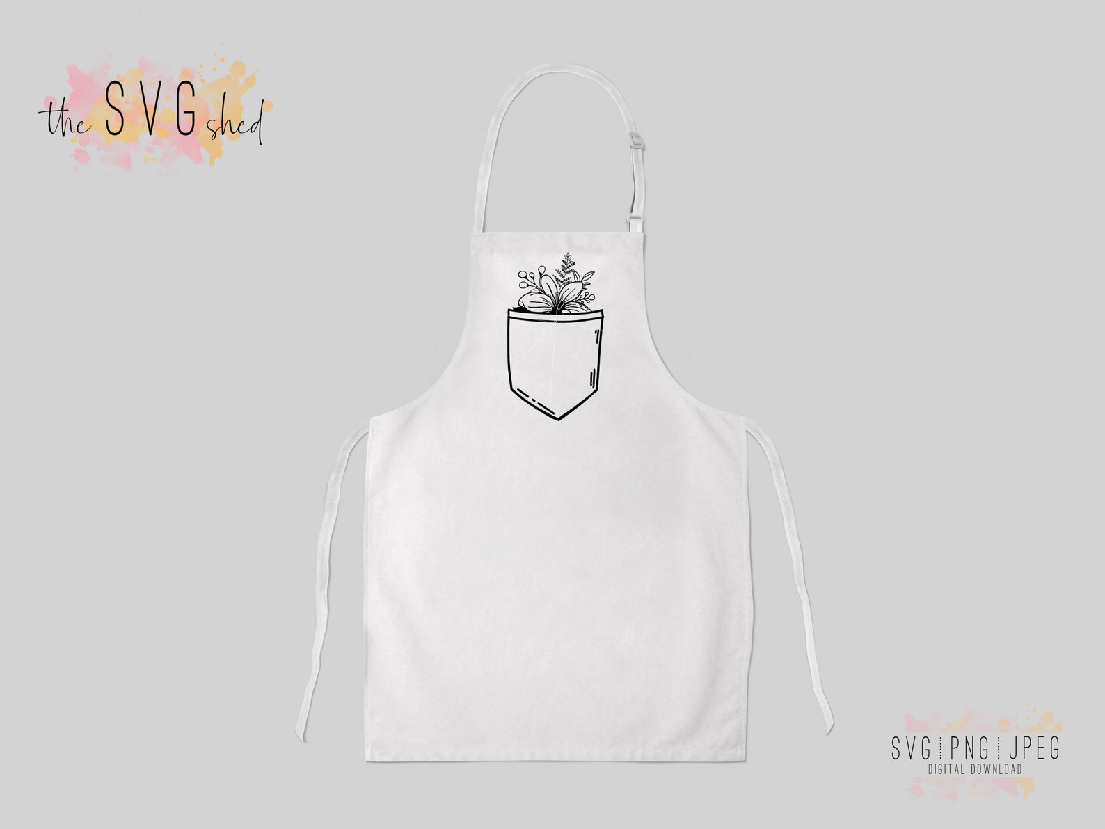 Flower Pocket SVG for Commercial Use,flower Svg Cut Files for Cricut ...