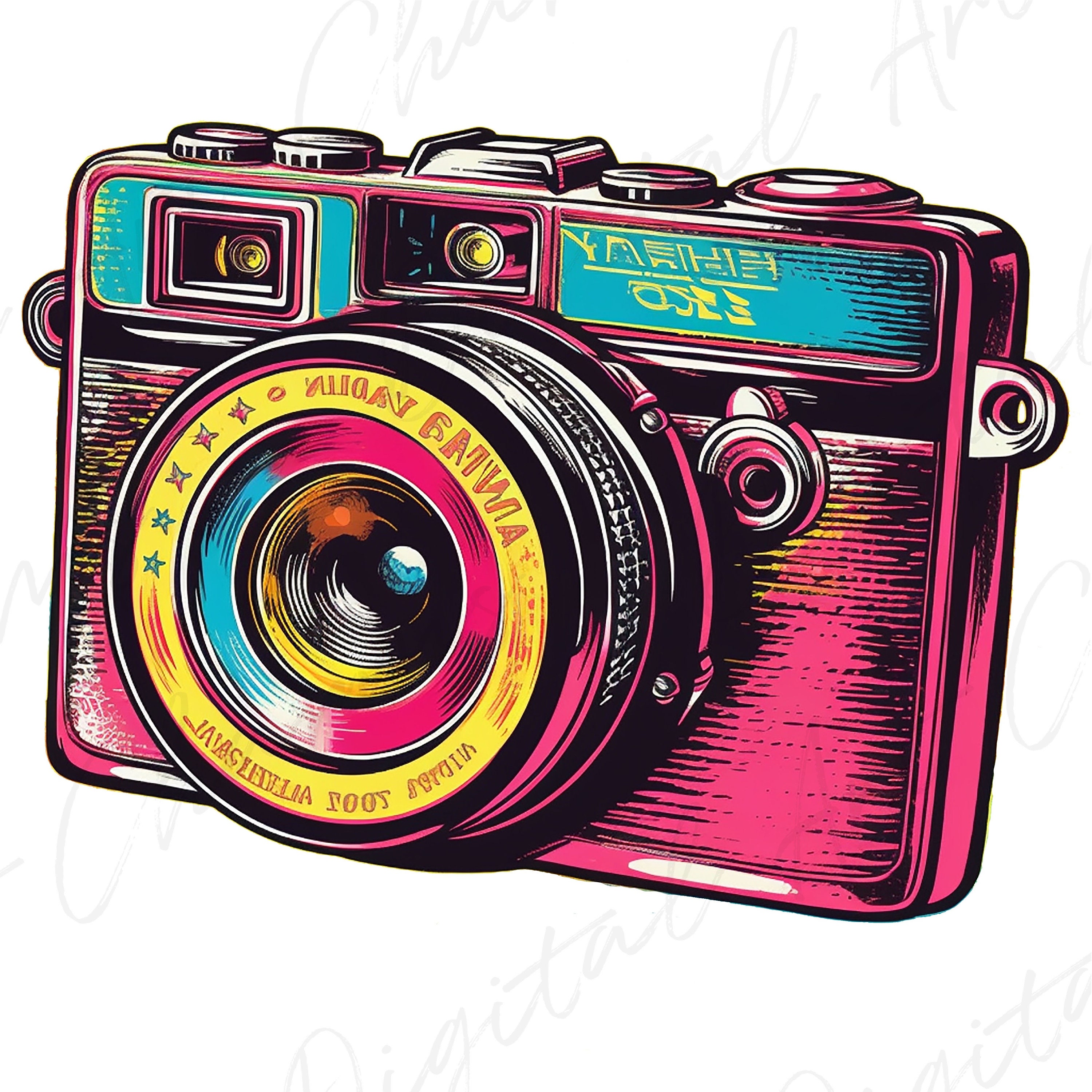 10 Vintage Retro Camera Clipart Bundle – High-res Pngs for Crafting ...