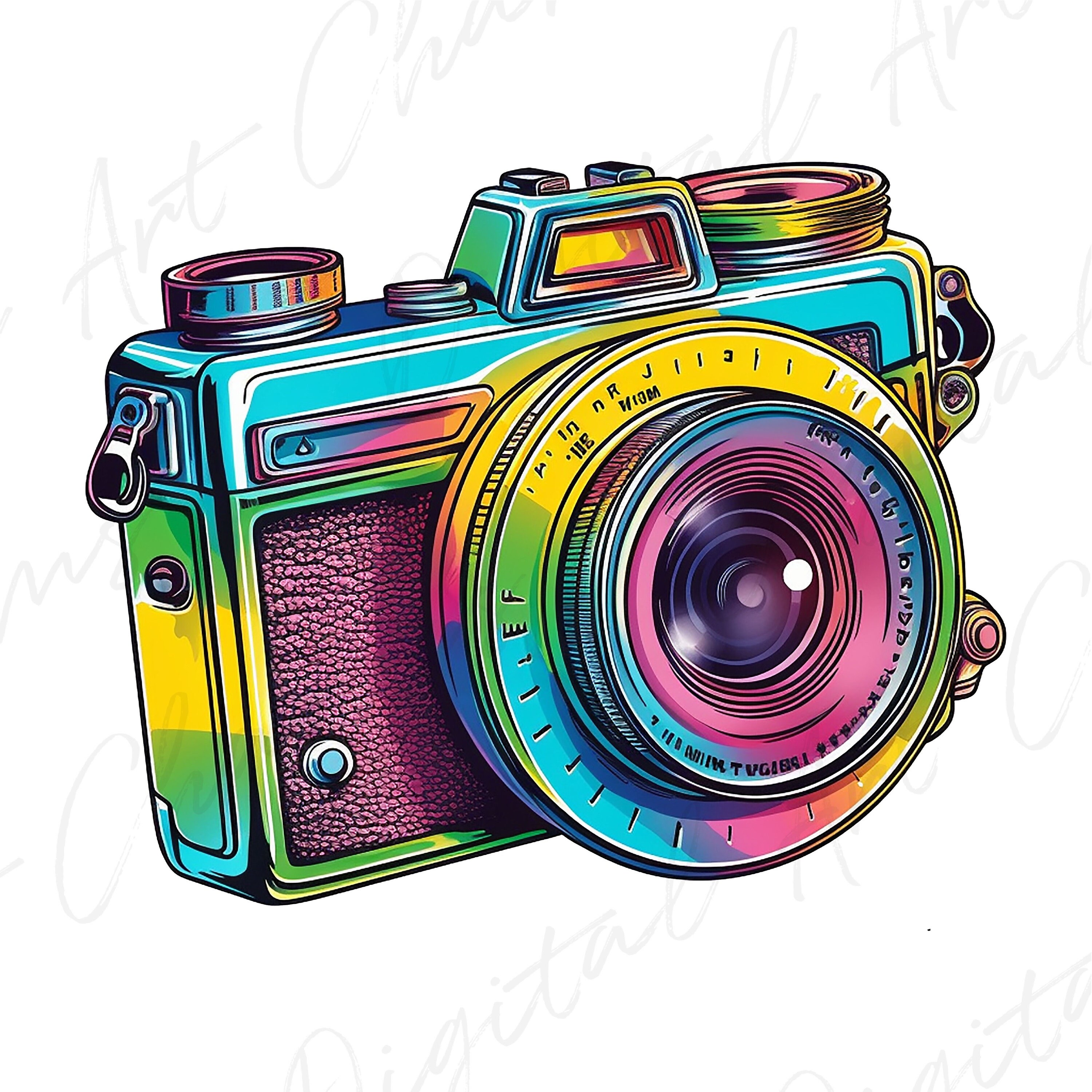 10 Vintage Retro Camera Clipart Bundle High-res Pngs for Crafting ...