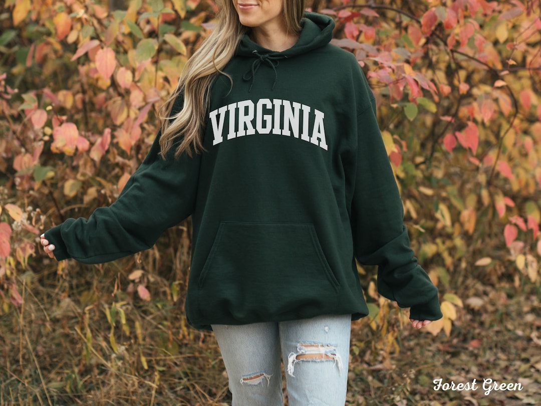 Virginia Hoodie Virginia Sweatshirt Virginia Gifts Varsity Sweatshirt ...