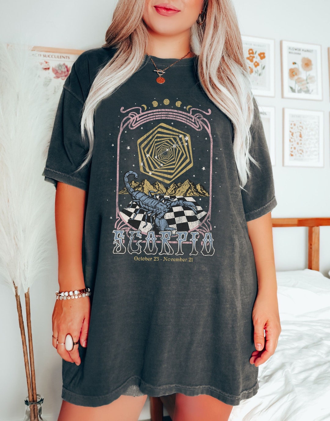 Scorpio Shirt Scorpio Gifts Comfort Colors Shirt Zodiac Shirt Vintage ...