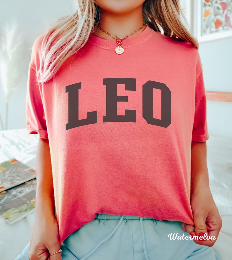 Leo Shirt Leo Gifts Comfort Colors Shirt Astrology Clothes Leo Zodiac ...