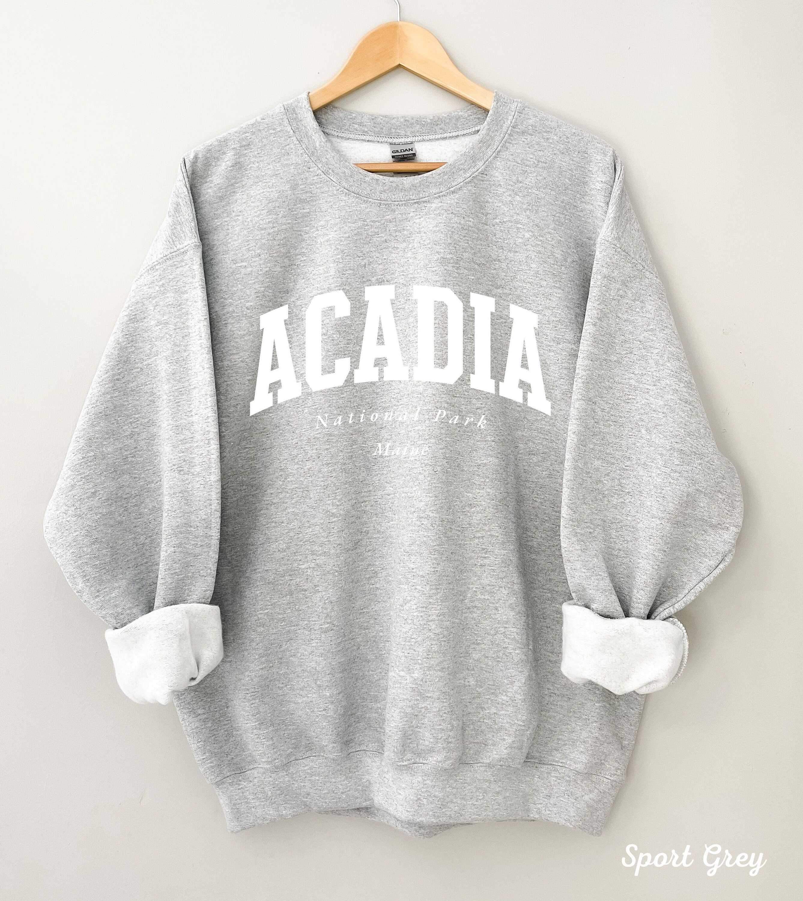 Acadia Sweatshirt Acadia National Park Sweatshirt Varsity Sweatshirt ...