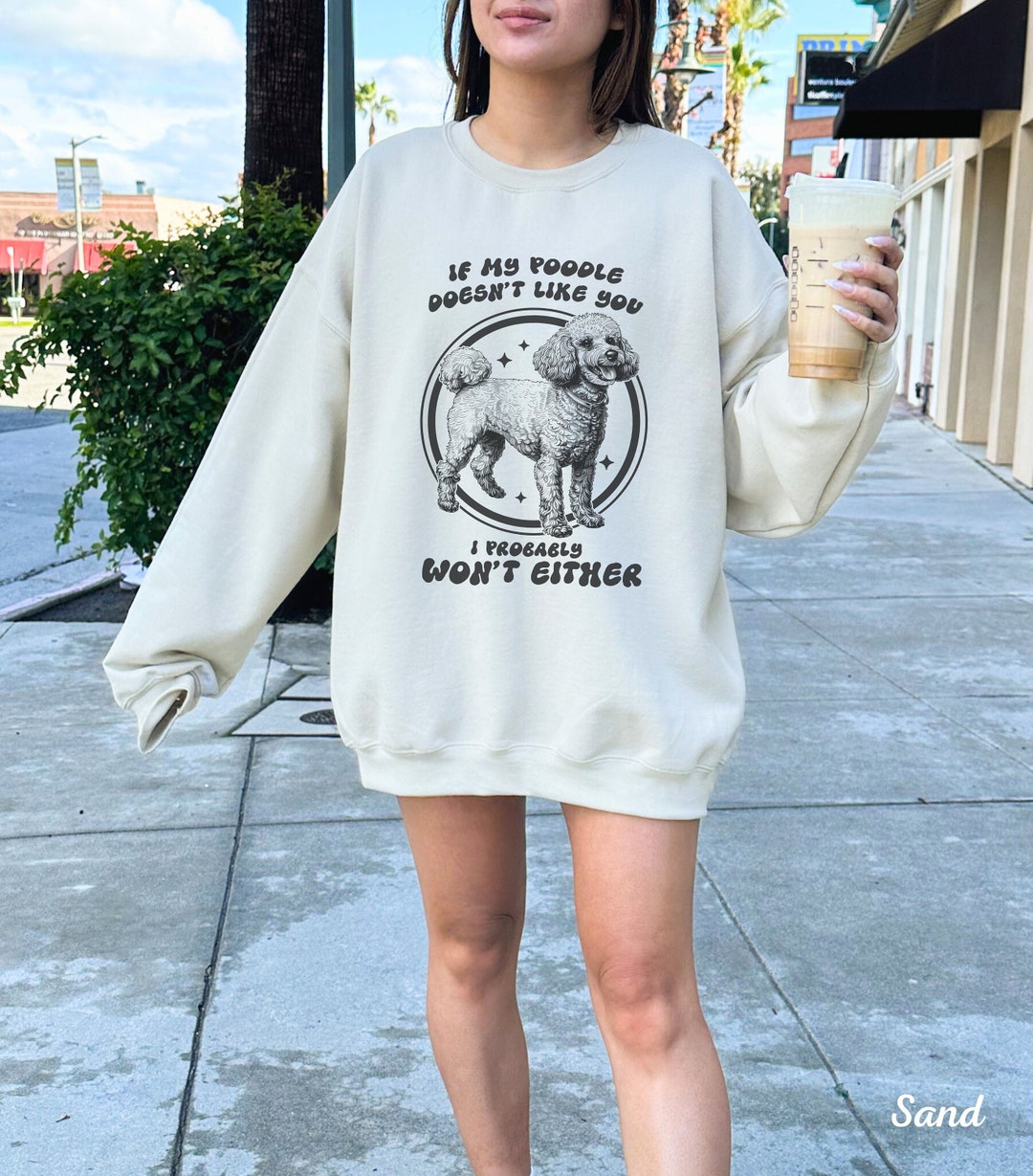 Poodle Sweatshirt Poodle Gift Dog Groomer Gift Poodle Mom Crewneck Dog ...