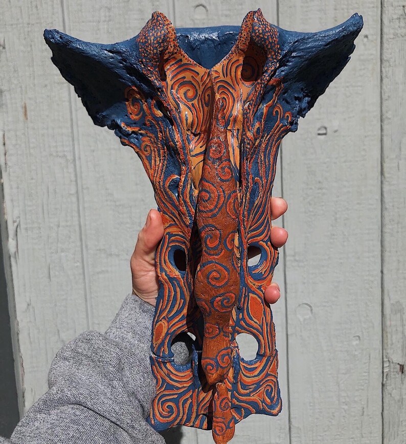 Authentic Painted Cow Sacrum - Etsy