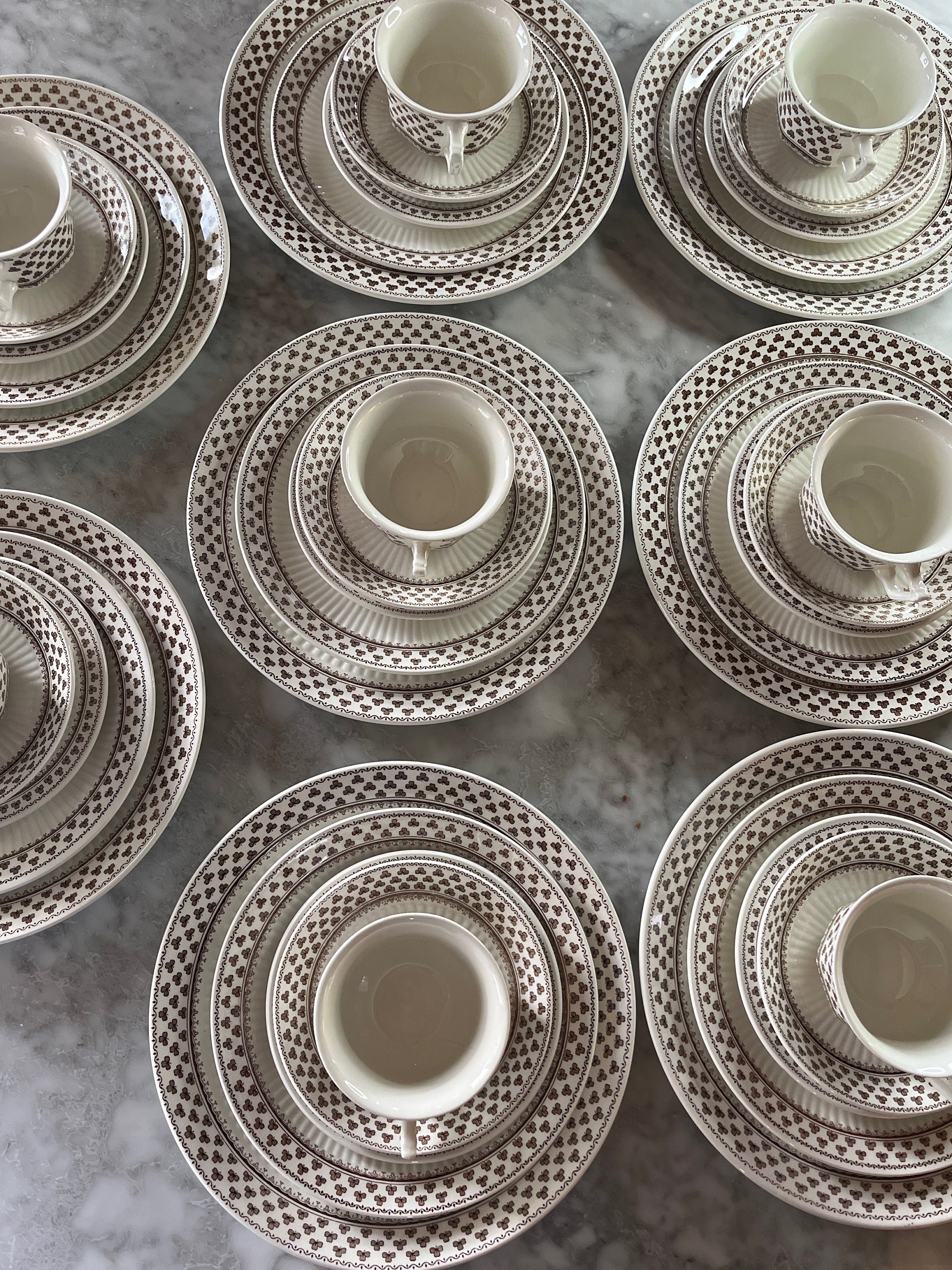 Vintage Adams Real English Sharon Pattern Dish Set Made in England ...