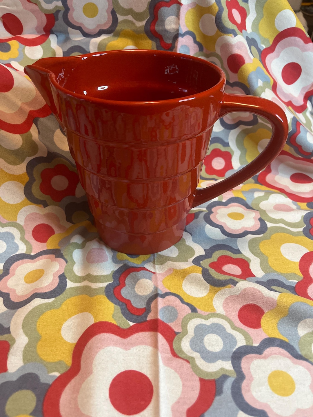 Vintage Red Waechtersbach Ceramic Pitcher Made in Germany Looks Great ...