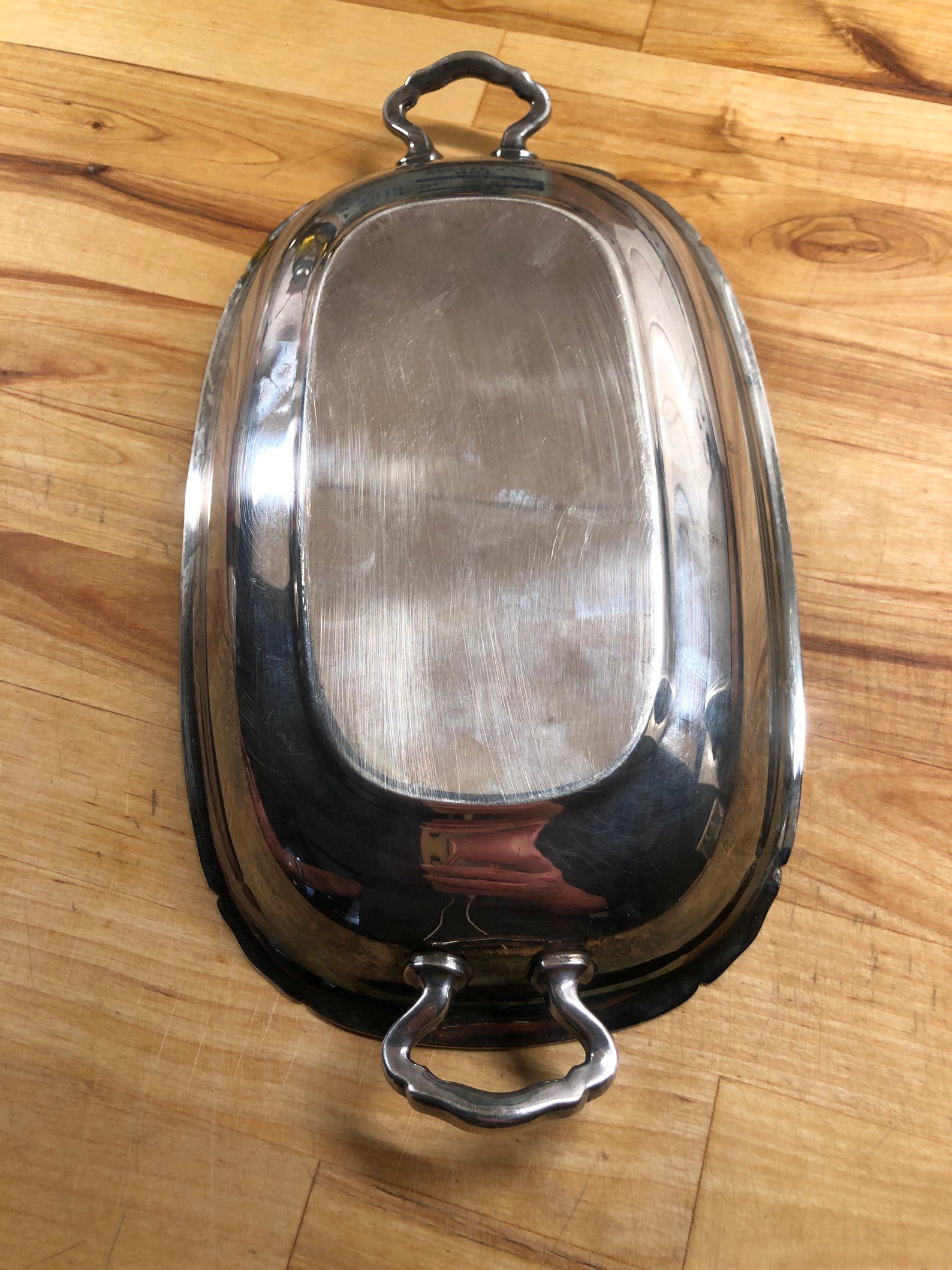 Vintage Silver Plate Bread/rolls Tray Great Size Upgrade Your - Etsy