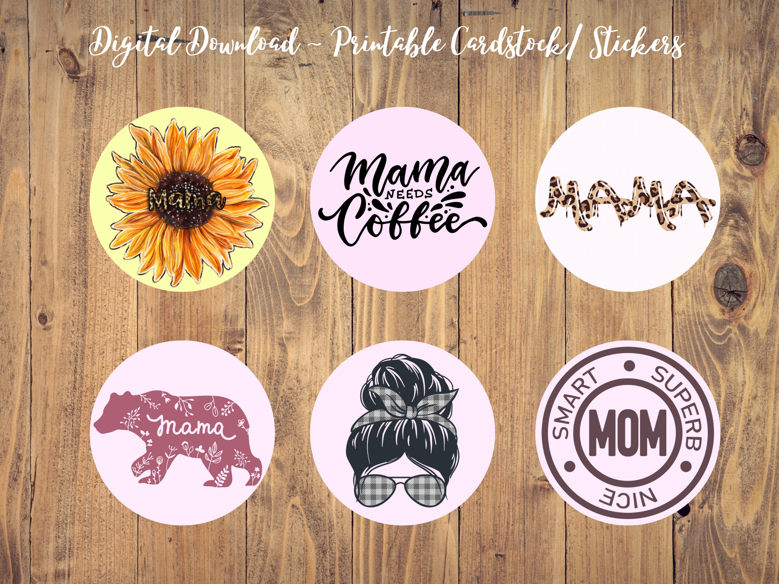 Craft Supplies & Tools PNG FILE- 3in Rounds Digital Download- Printable ...