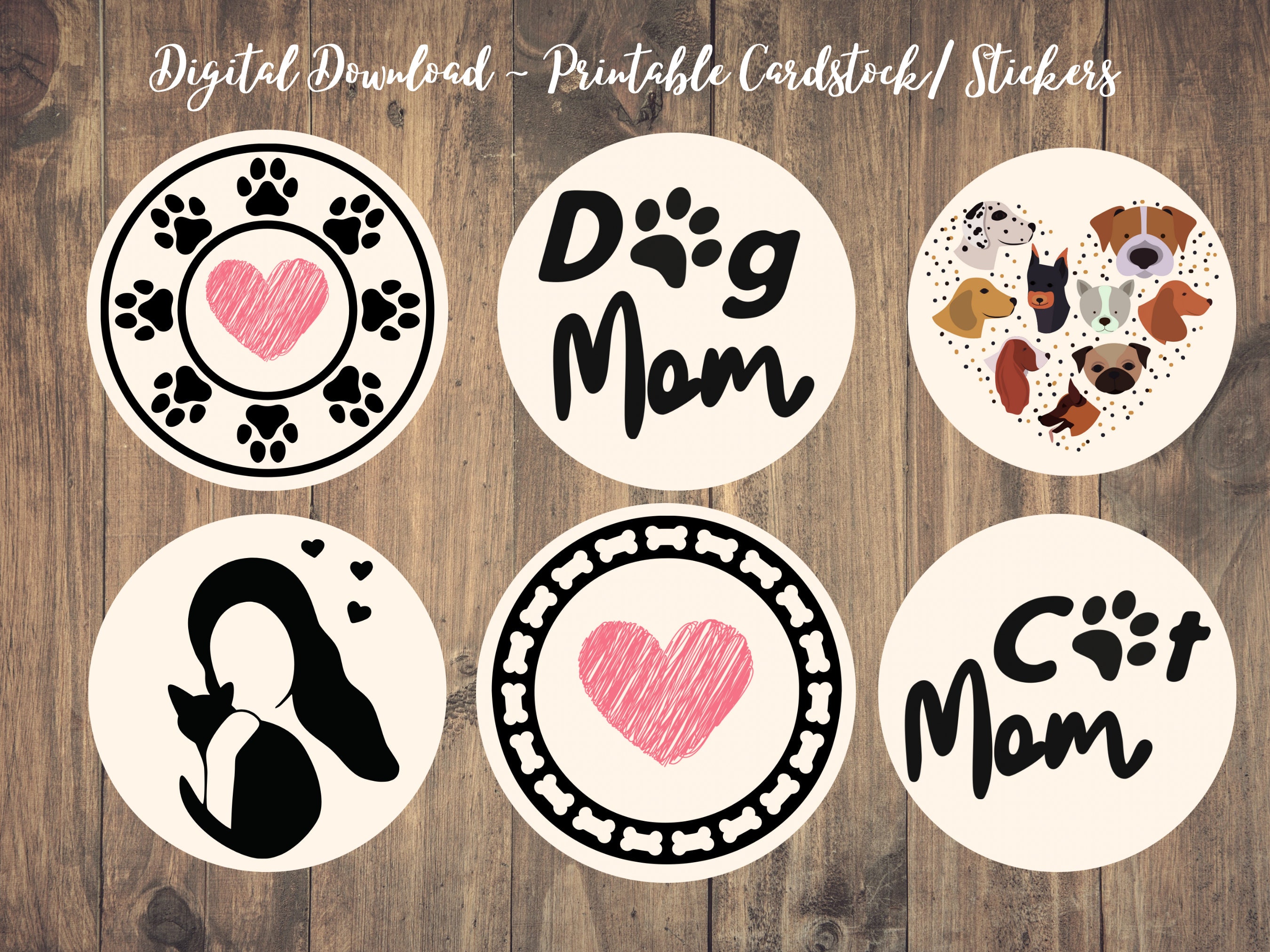 Craft Supplies & Tools PNG FILE- 3in Rounds Digital Download- Printable ...