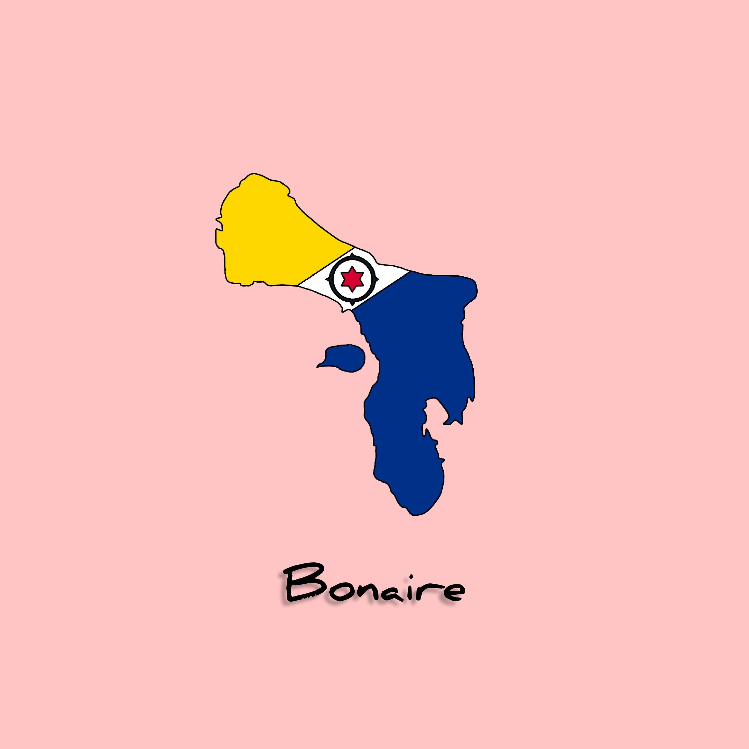 Bonaire, Bonaire Icone, Bonaire Flag, Ile De Bonaire - Png File, Jpeg ...