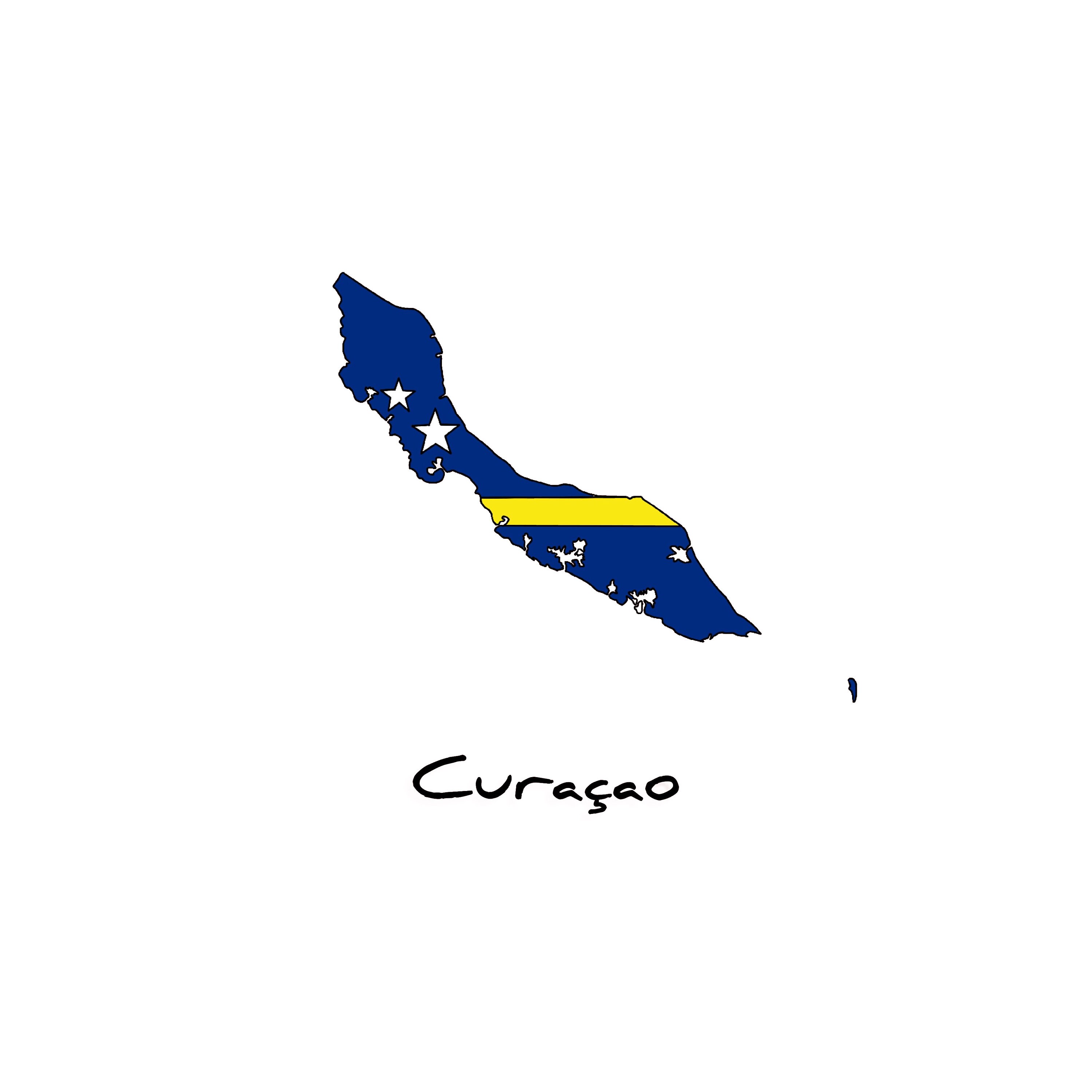 Curacao, Curacao Icon, Curacao Flag, Curacao Island, Instagram ...