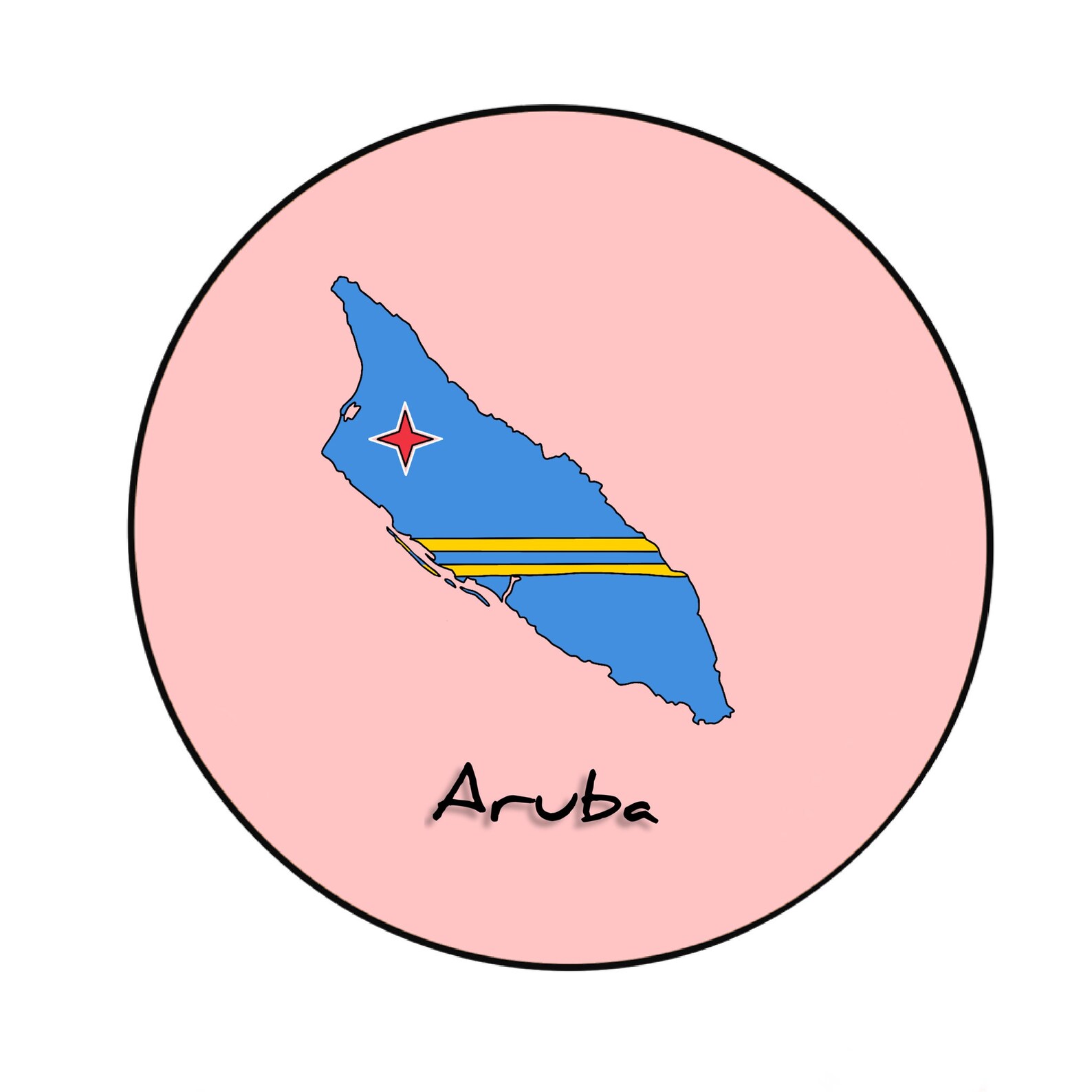 Aruba, Aruba Icon, Aruba Flag, Aruba Island, Instagram Highlight - File ...