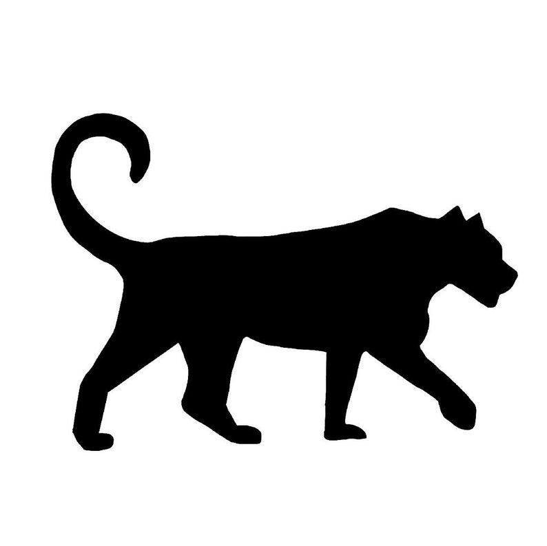 Leopard Cat Silhouette Png Svg Jpeg Eps Dxf File - Etsy