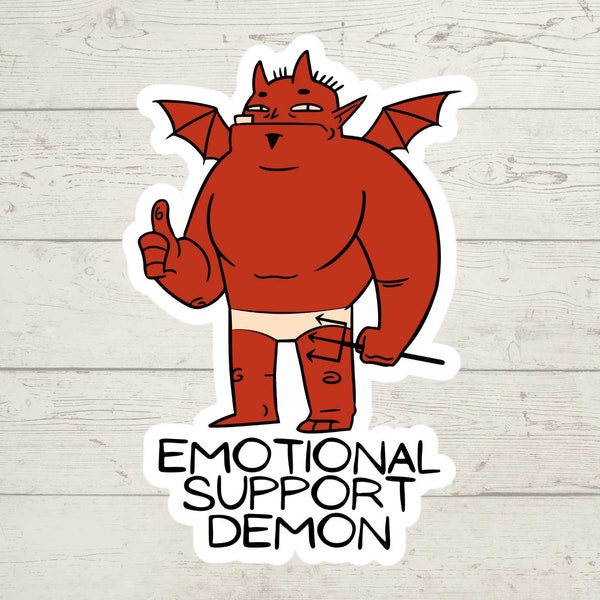 Emotional Support Demon - Etsy Australia