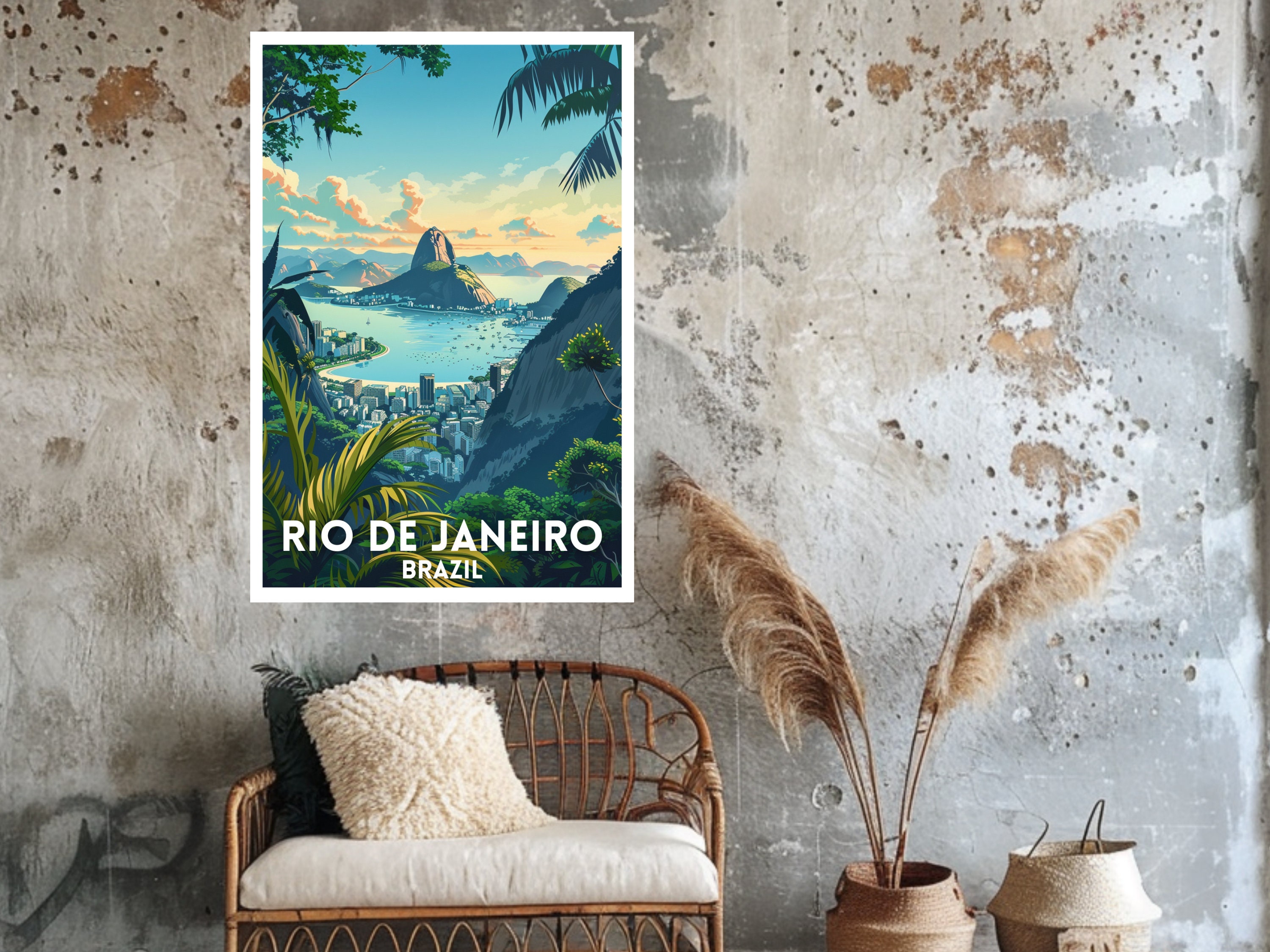 DIGITAL DOWNLOAD Rio De Janeiro Brazil Travel Print Rio Wall Decor Rio ...