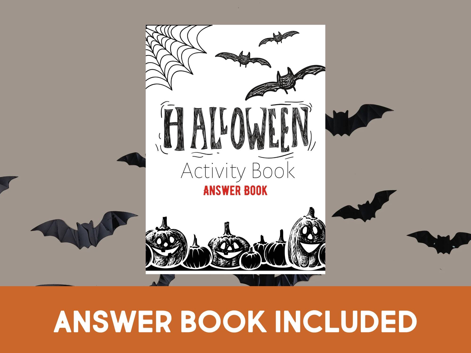 Kids Halloween Activity Pack Printable Kit With Mazes, Coloring Sheets ...